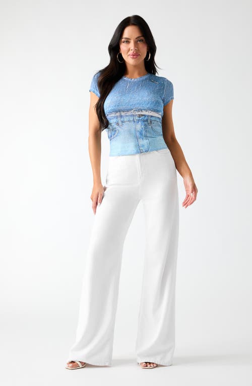 GUESS GUESS Denim Graphic Crewneck T-Shirt